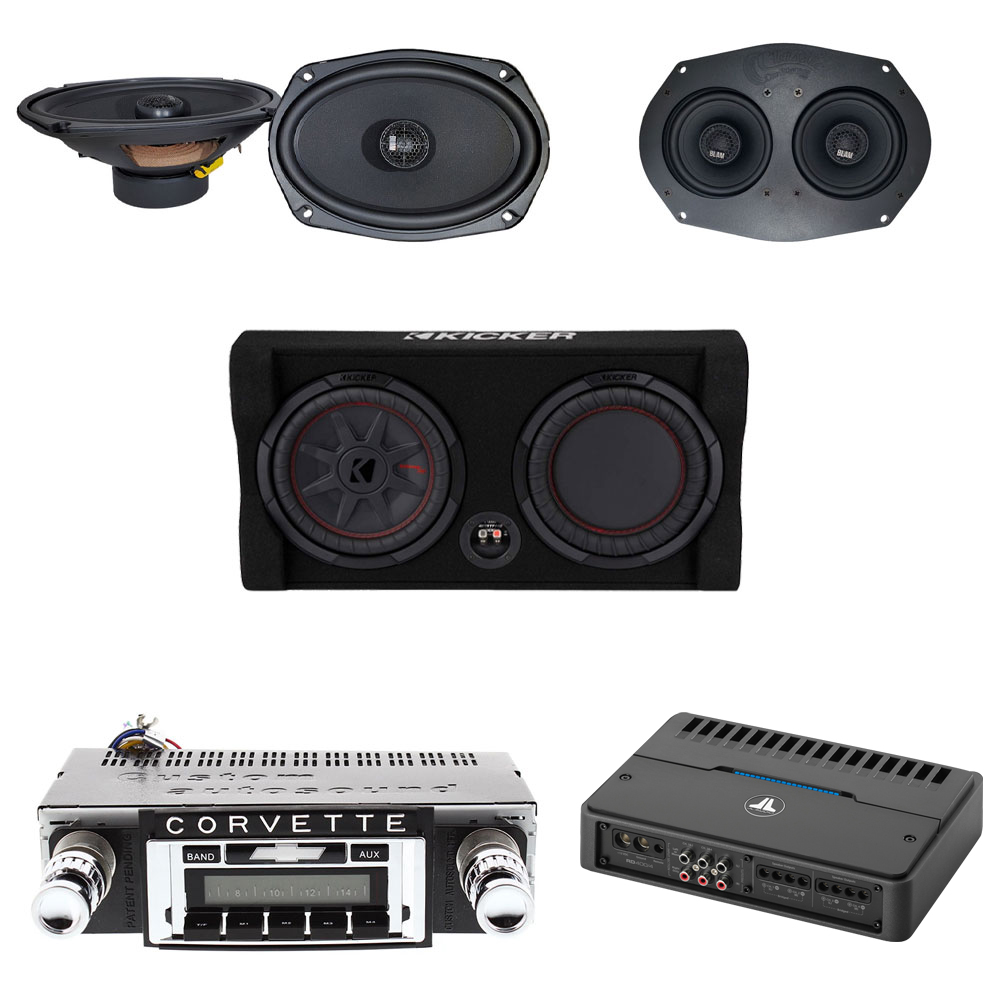 1958-1962 Corvette BLAM Premium Stereo Kit: CAM-CVVE-BLAMPSK
