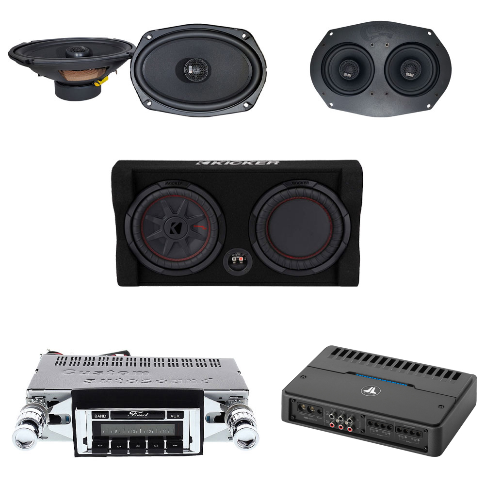 1951-1952 Ford Pick Up Truck BLAM Premium Stereo Kit: CAM-FORD51PU-BLAMPSK