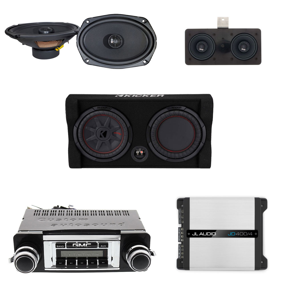 1967-1972 GMC Pickup Truck BLAM Stereo Kit: CAM-GMTKL-BLAMPSK