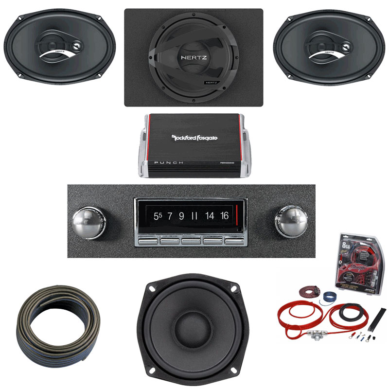 1973-1979 VW Super Beetle Hertz Stereo Kit: CAM-VWSB-HPSK