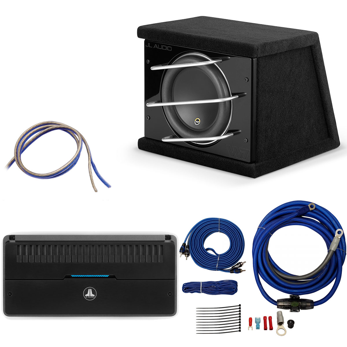 JL Audio 10" W7 CLS110RG-W7AE with RD1000/1 10 Inch 1000 Watt Subwoofer ...