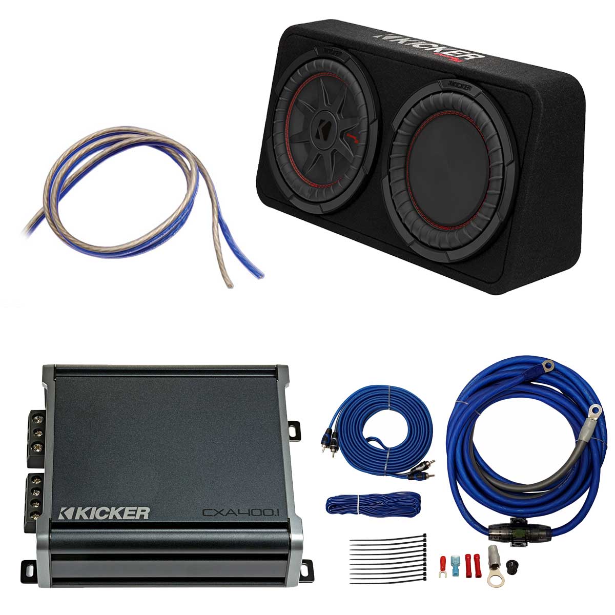 12 In Subwoofer With Box Rockville RWS12CA Slim 1200W Powered Car ...
