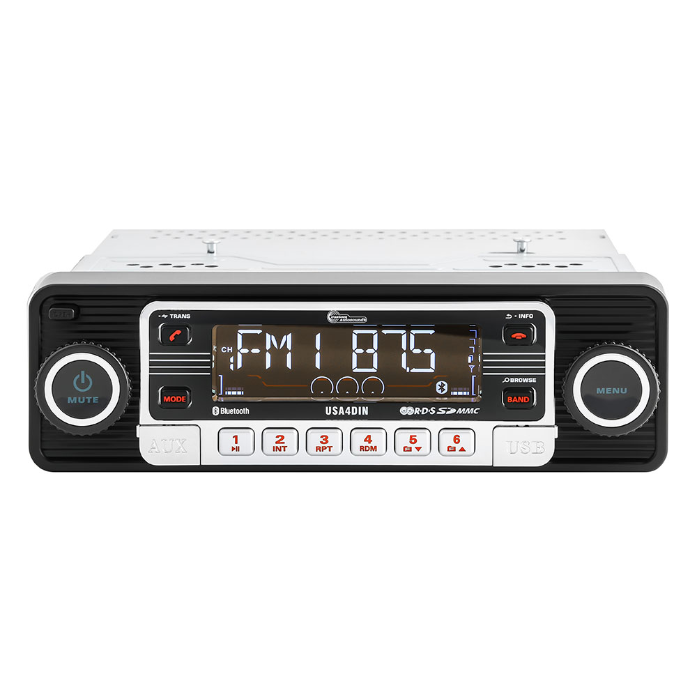 USA-4 DIN Size Radio Black: USA-4DIN-B