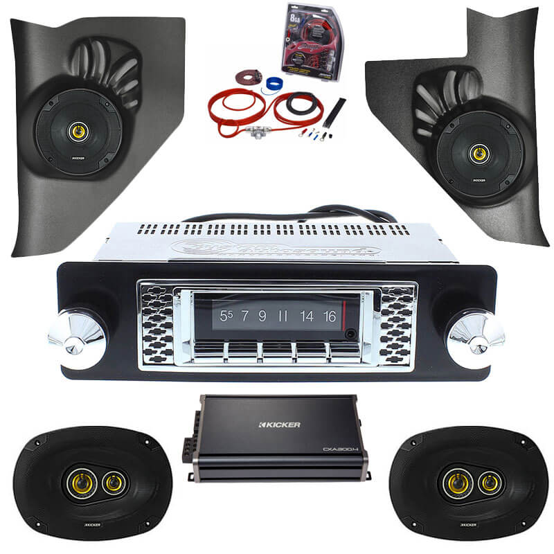 1955 Chevy Radio With Bluetooth USA-740: CAM-VECH-5-740