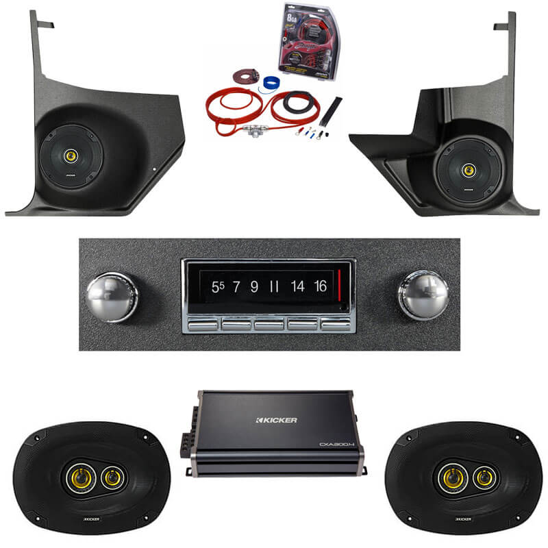 1966-1967 Cutlass Kicker Stereo Package: CAM-CUT-66_7-KPSK