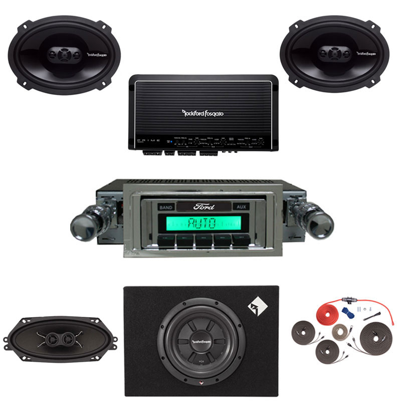 1966-1970 Ford Falcon Radio With Bluetooth USA-740: CAM-FAL-740
