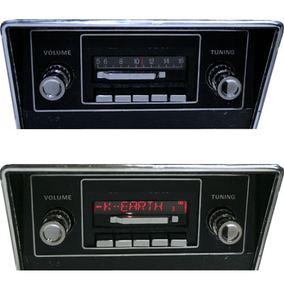 1967-1973 Mustang Slidebar Radio with Bluetooth: PKGLMSBR