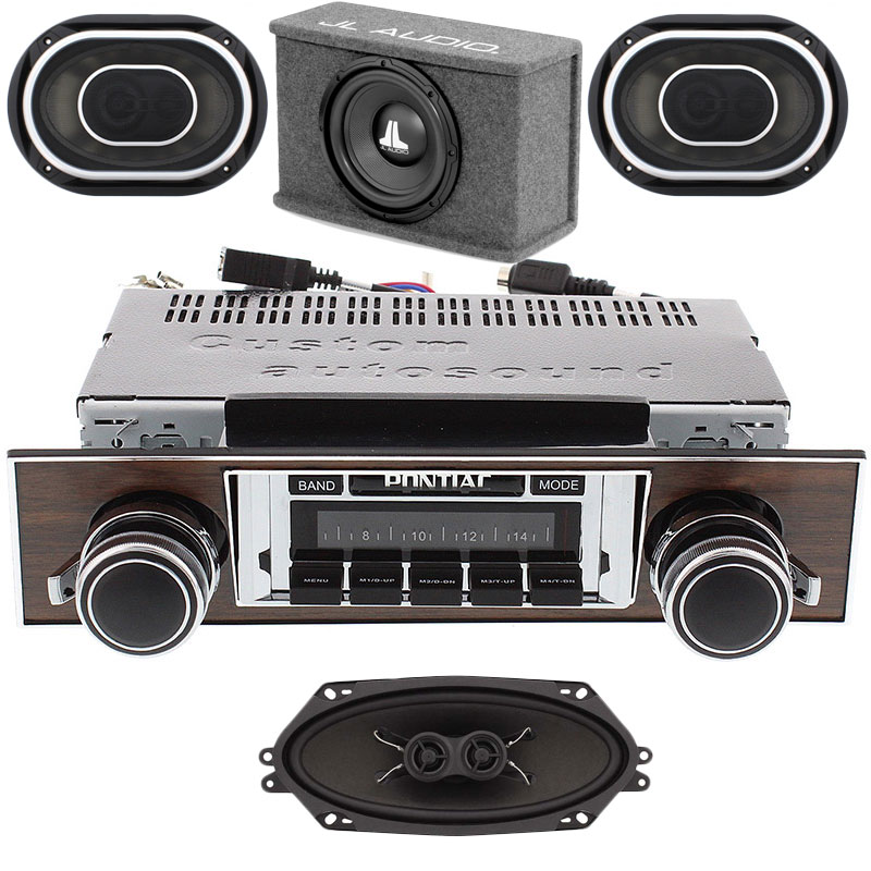 1967-1968 Pontiac Firebird Radio USA-230 Burlwood: CAM-CAF-230B