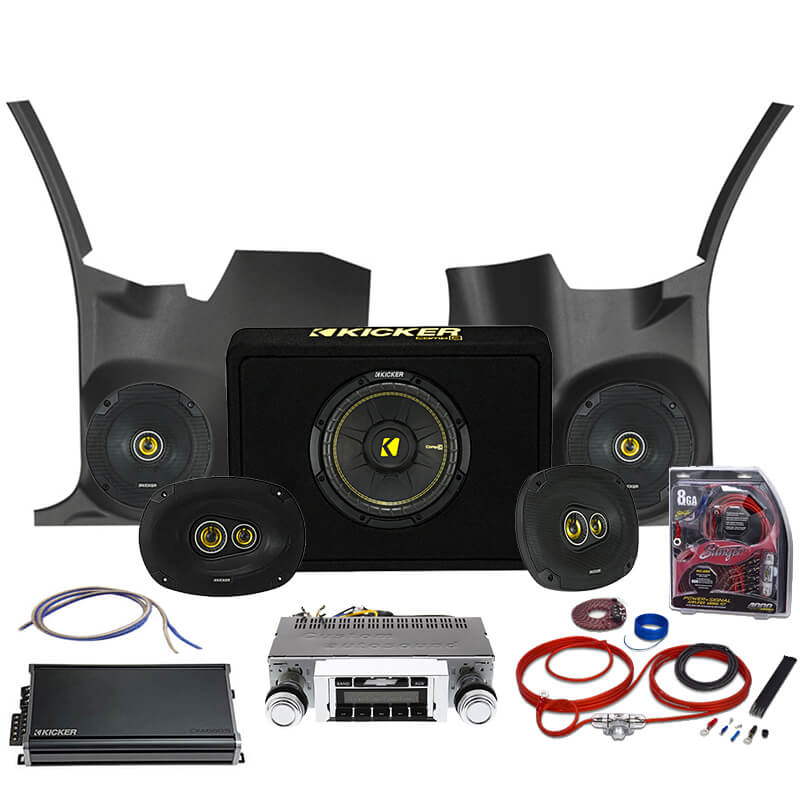 1969-1972 Chevelle Kicker Premium Stereo Kit: CAM-CH92-KPSK