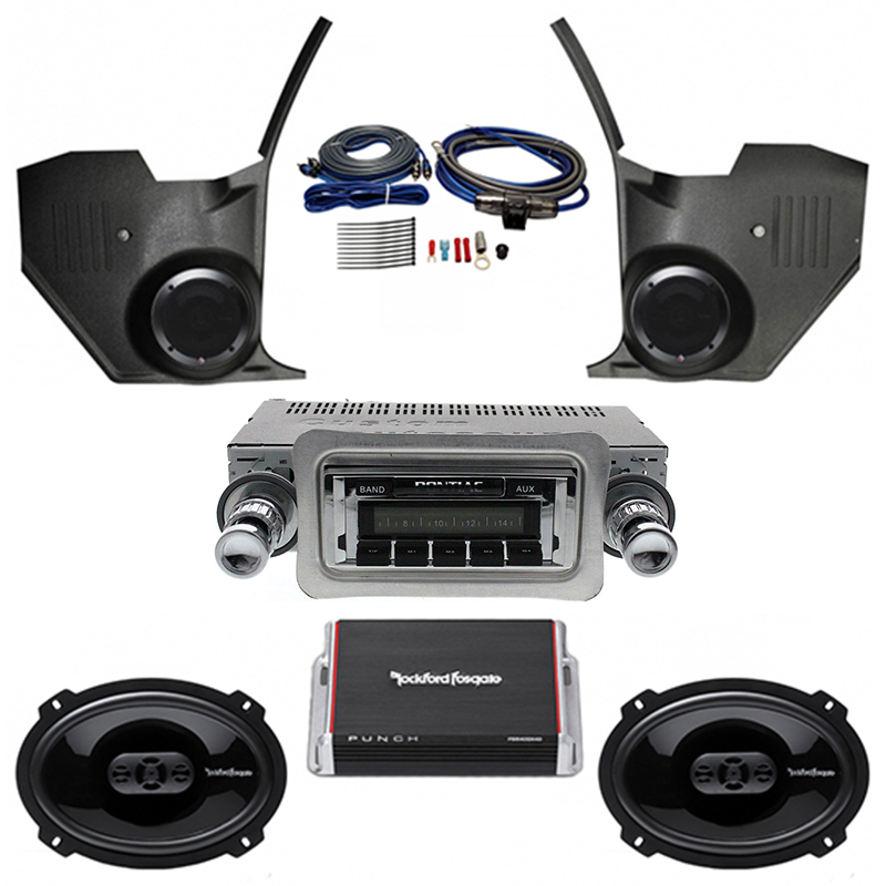 1964-1967 GTO Rockford Fosgate Premium Stereo Package: CAM-GTO-RFKPSK