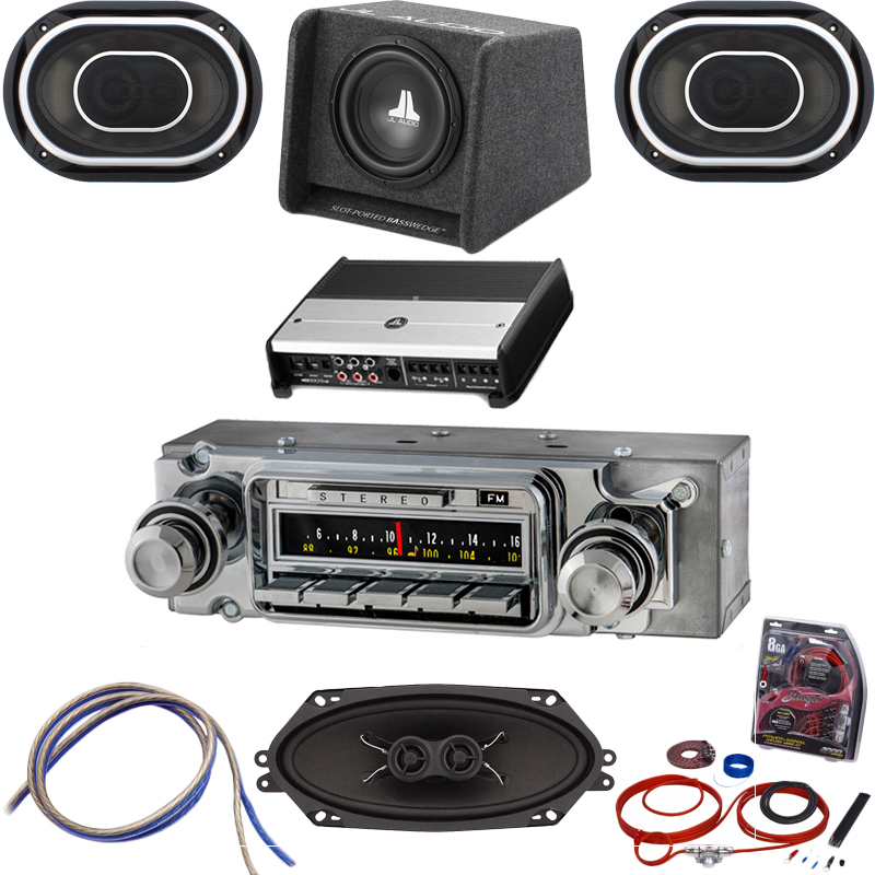 1966 Pontiac Tempest/LeMans/GTO Radio, OE Replica: 542201B-JLPSK