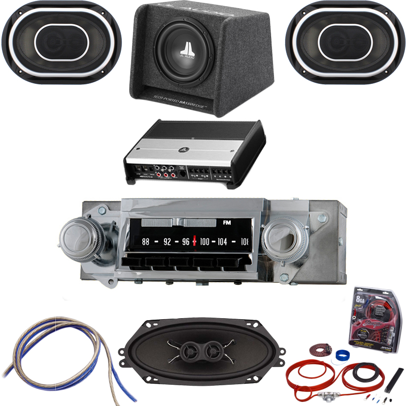 1967 Chevelle Radio with Bluetooth OE Replica: 612201B-JLPSK
