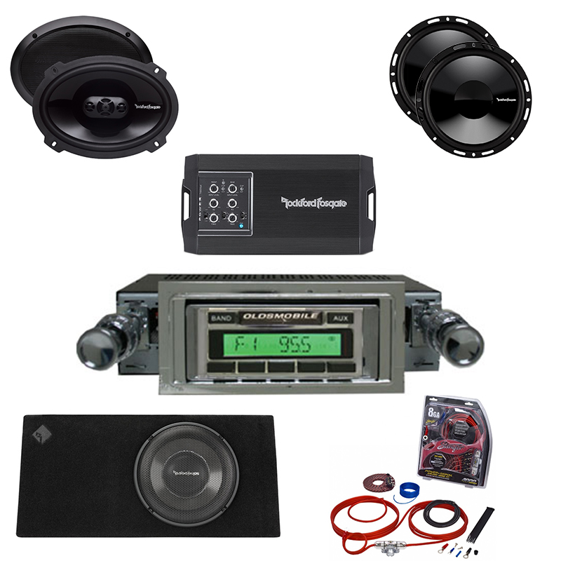 1968-1969 Oldsmobile Cutlass/442 Q Logic Stereo Kit: CAM-CUT-68_9-QLPSK