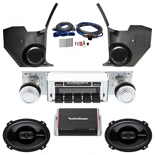 1968-1969 Cutlass Rockford Fosgate Premium Stereo Package: CAM-CUT-68_9 ...