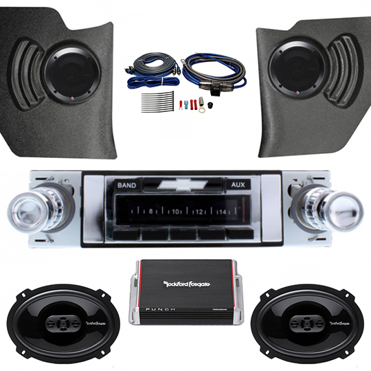1964 Impala Rockford Fosgate Premium Stereo Package: CAM-IMP-64-RFKPSK