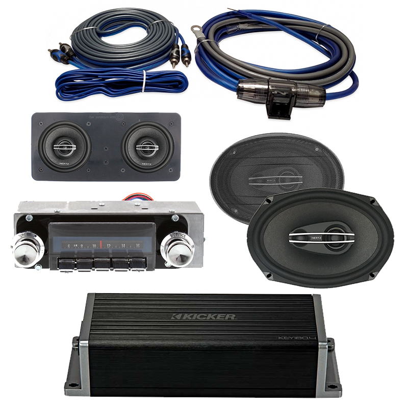 Hertz Cento 1968-1972 Pontiac GTO & Tempest Premium Stereo Kit No A/C ...