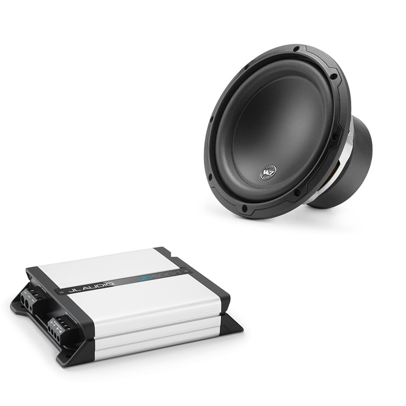 JL Audio 8W3v3 & JD500/1 8 Inch Subwoofer Kit: 8W3v3-JD500-1