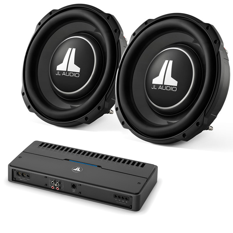 JL Audio Dual 12TW3-D8 and RD1000/1 Subwoofer Package: 12TW3-D8x2-RD1000-1