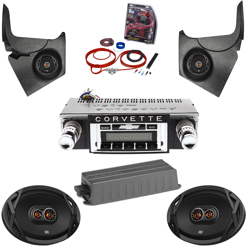 1958-1962 Corvette Premium Stereo Kit: CAM-CVVE-PSK