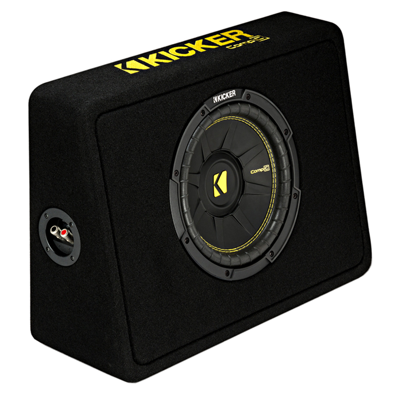 Kicker 50TCWC102 10" Comp C Loaded Subwoofer Enclosure 2 Ohm: 50TCWC102