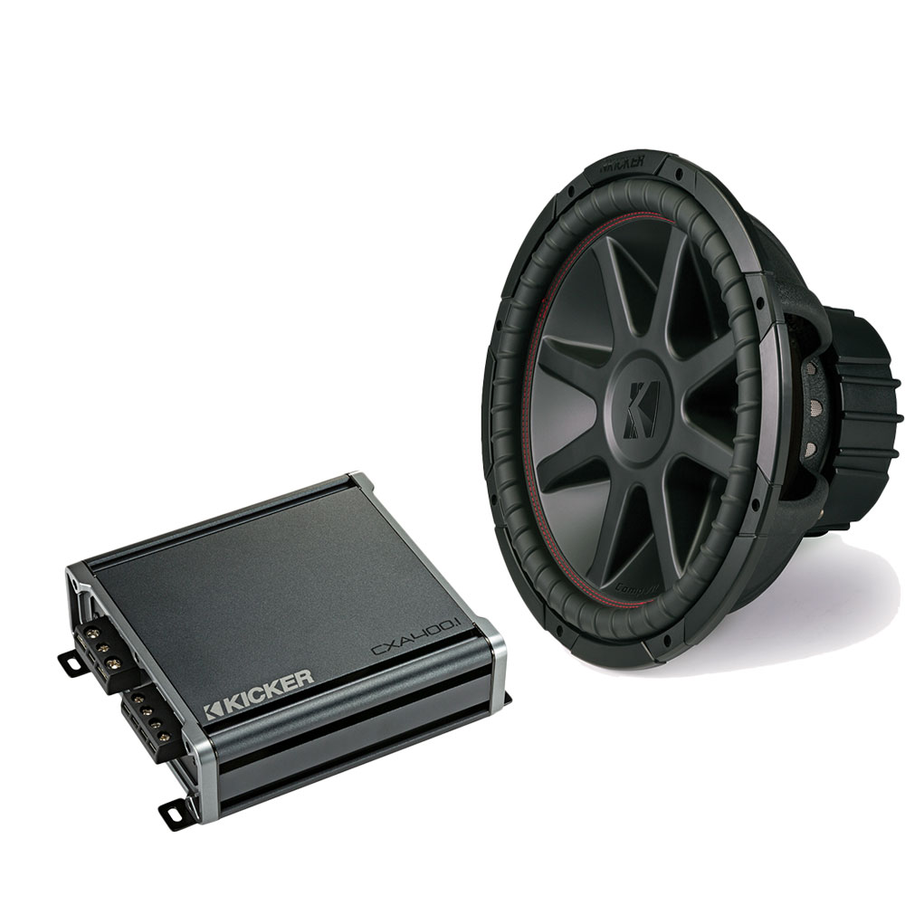 Kicker 15" Comp VR with CX400.1 400 Watt Subwoofer Kit: CVR152-CX4001