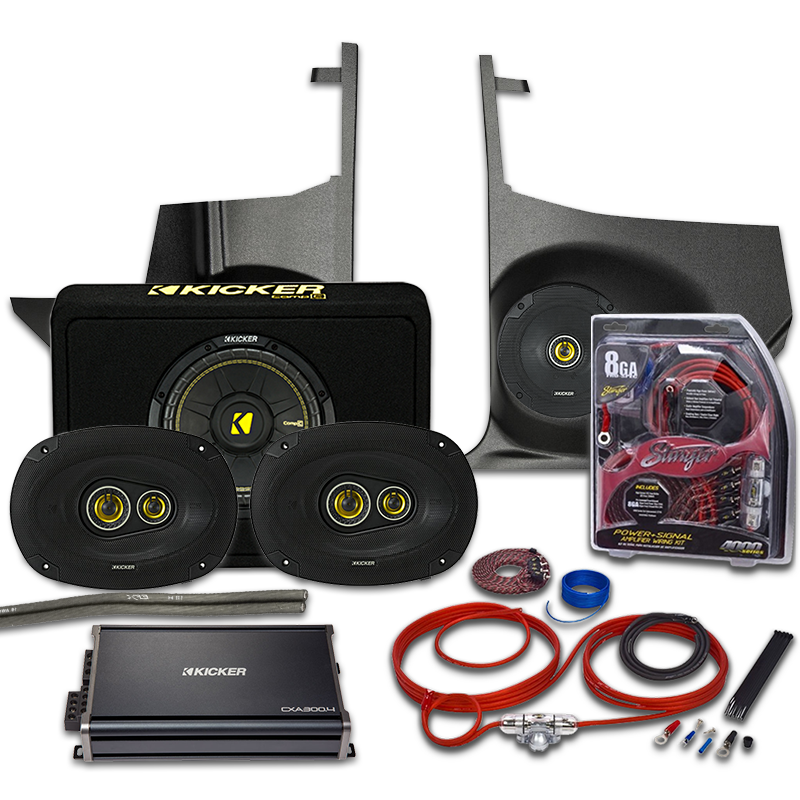 Kicker CS Series 1964-1967 GTO Kick Panels with A/C: CSCCS-GTO-64-7A