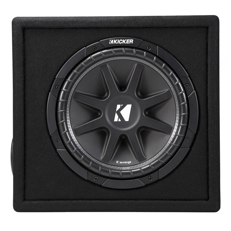 Kicker 43VC124 Comp 12 Inch Loaded Subwoofer Enclosure 4-Ohm: 43VC124