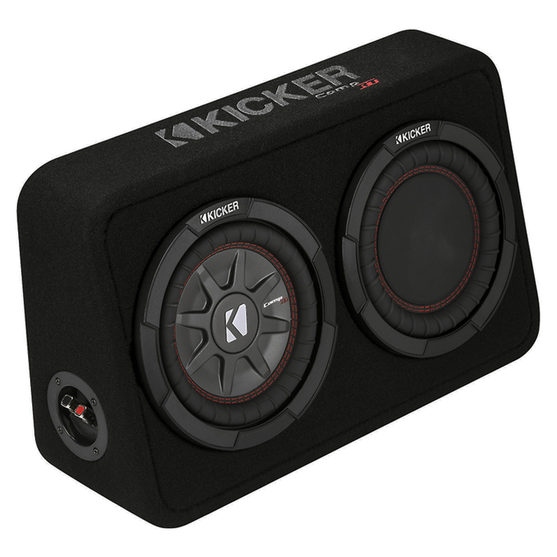 Kicker 48TCWRT84 Comp RT 8 Inch Subwoofer in Thin Profile Enclosure 4 ...