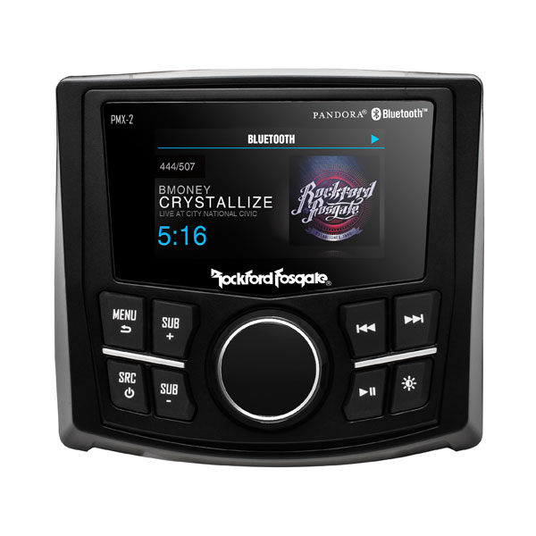 Rockford Fosgate Marine/Hot Rod Stereo with Display and Bluetooth: PMX-2