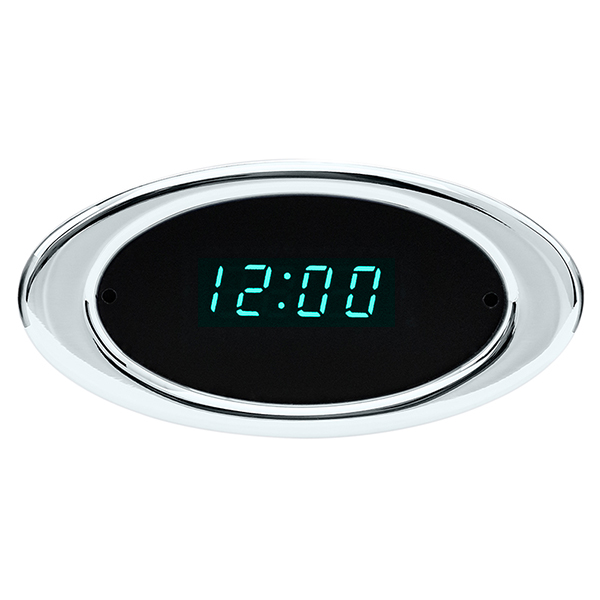 Dakota Digital Ion Series Clock, Chrome Teal: ION-16-1-C-T