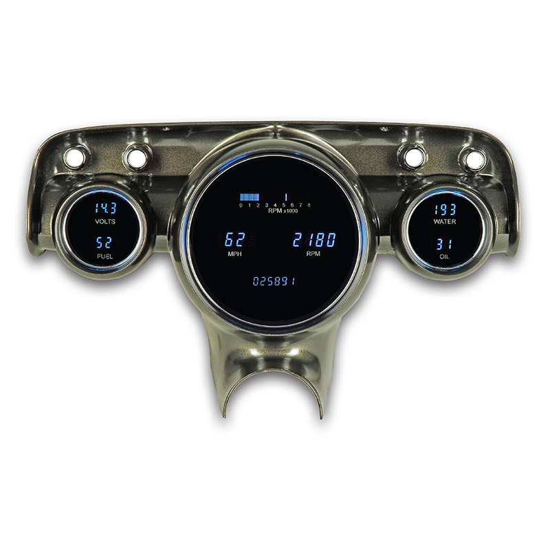Dakota Digital 1957 Chevy VFD instrument system w/Blue and Teal Lenses ...