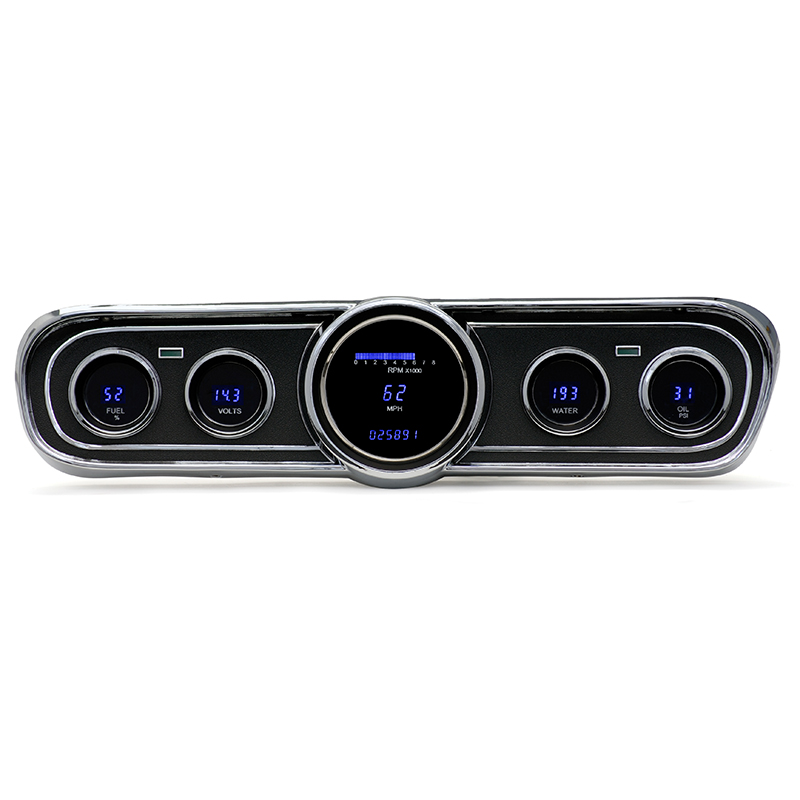 Dakota Digital 1965-66 Ford Mustang VFD system w/Blue and Teal Lenses ...