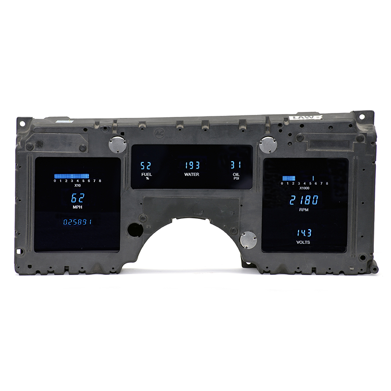 Dakota Digital 1984-89 Corvette VFD system w/Blue and Teal Lenses: VFD3 ...