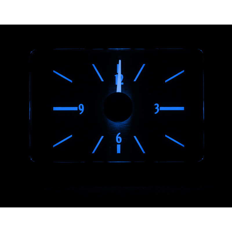 Dakota Digital 1940 Ford Car Analog Clock, Black Alloy Style Face, Blue ...