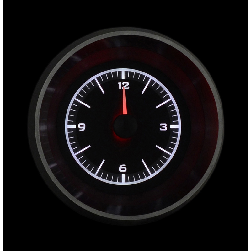 Dakota Digital 1963-67 Chevy Corvette Analog Clock, Black Alloy Style ...