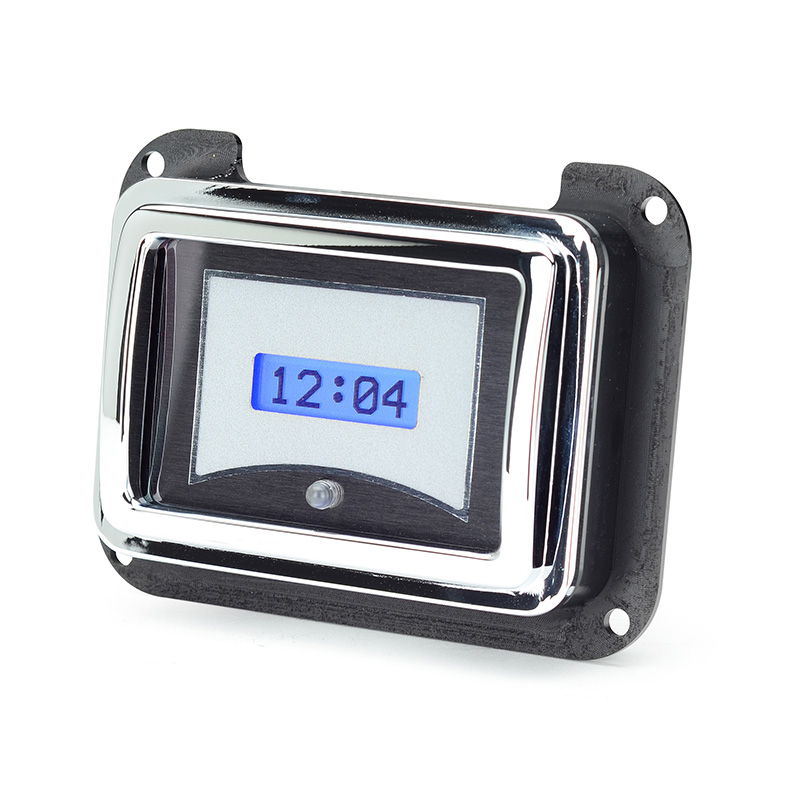 Dakota Digital 1940 Ford Car Digital Clock, Silver Alloy Style Face ...