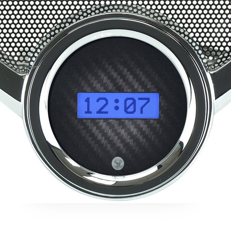 Dakota Digital 1955-56 Chevy Car Digital Clock, Carbon Fiber Style Face ...