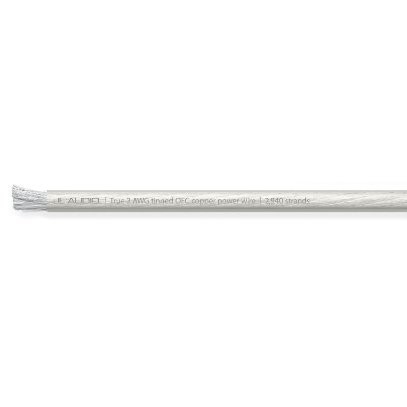 JL Audio 2 AWG Premium Power Wire with Clear Jacket - Bulk Spool: 50 ft ...