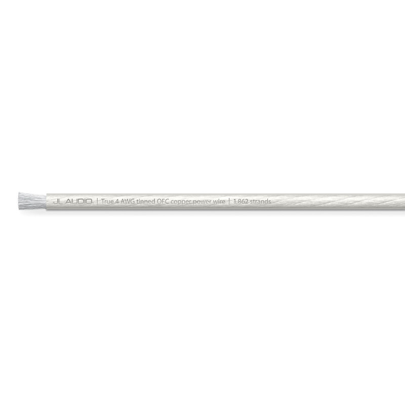 JL Audio 4 AWG Premium Power Wire with Clear Jacket - Bulk Spool: 100 ...